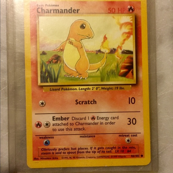 Pokemon | Other | Charmander Pokmon 995 Rare Card | Poshmark